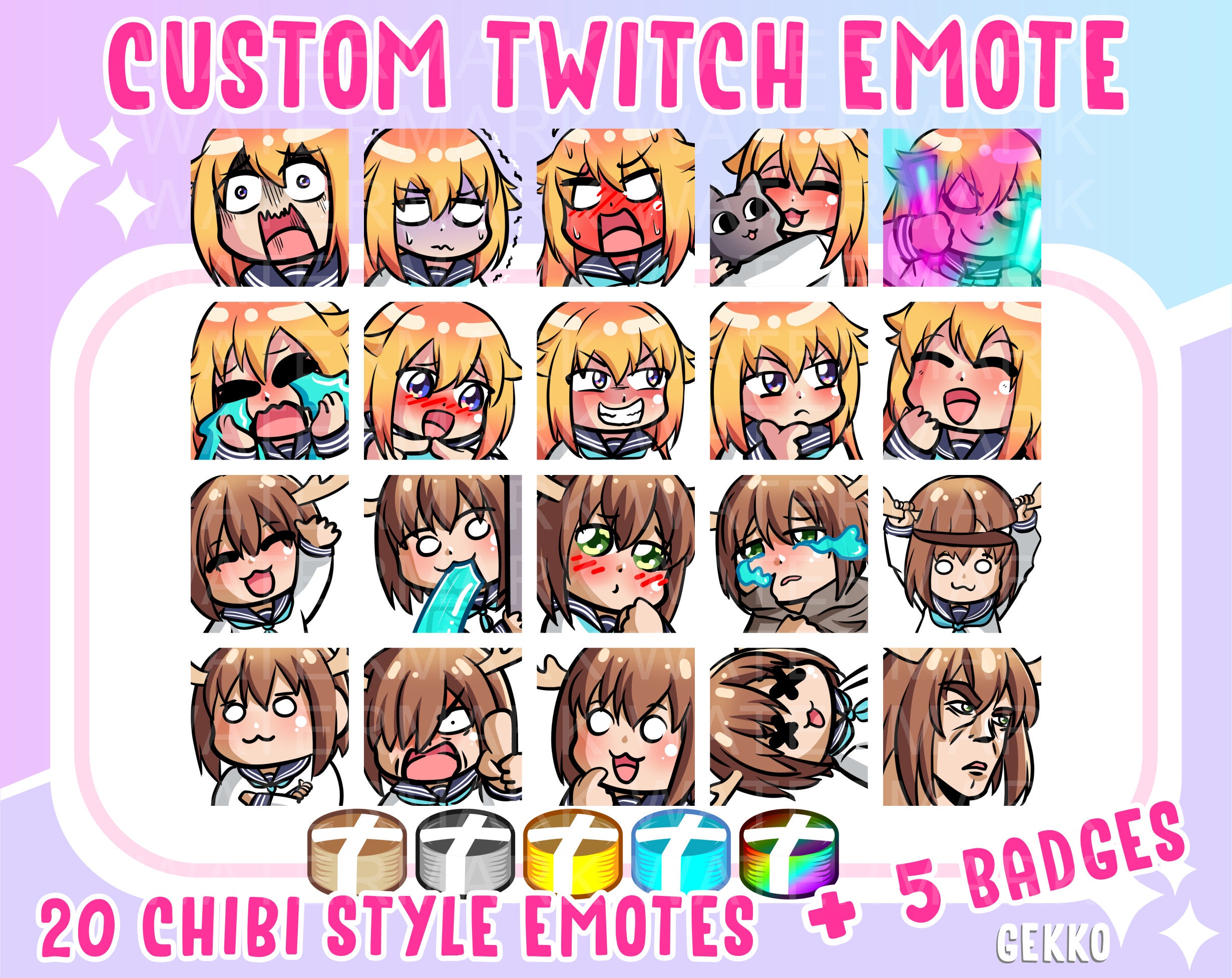 My Deer Friend Nokotan Emotes Pack ( Nokotan & Koshitan ) - Etsy