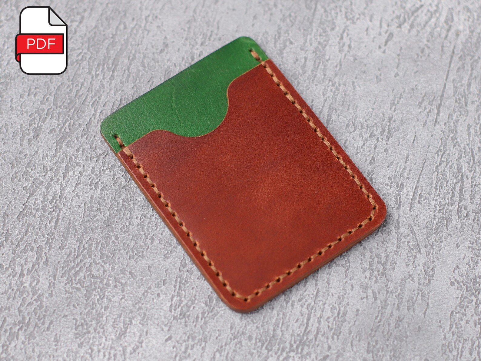 Leather Card Holder Pattern: Laser Cut Wallet Template (PDF, SVG, DXF ...