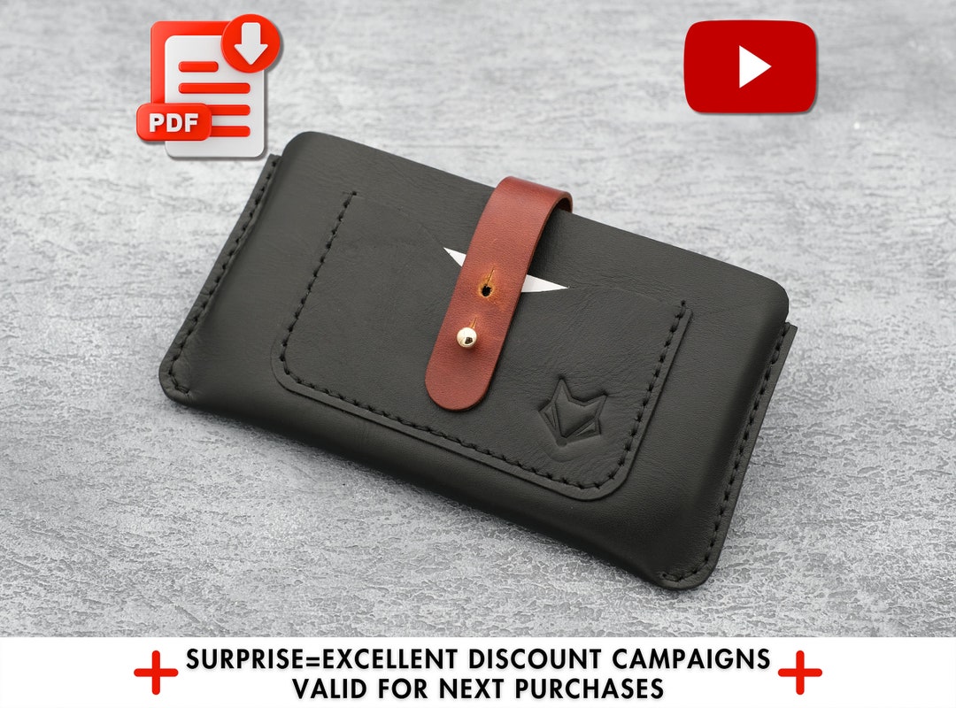 Leather Phone Case Pattern, Phone Cover, Bag, and Sling PDF Templates ...