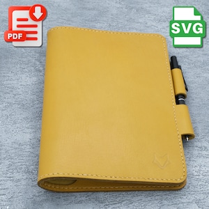 Leather A5 Notebook Cover Pattern, Elegant & Durable Design, Perfect ...