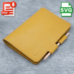 Leather A5 Notebook Cover Pattern, Elegant & Durable Design, Perfect ...