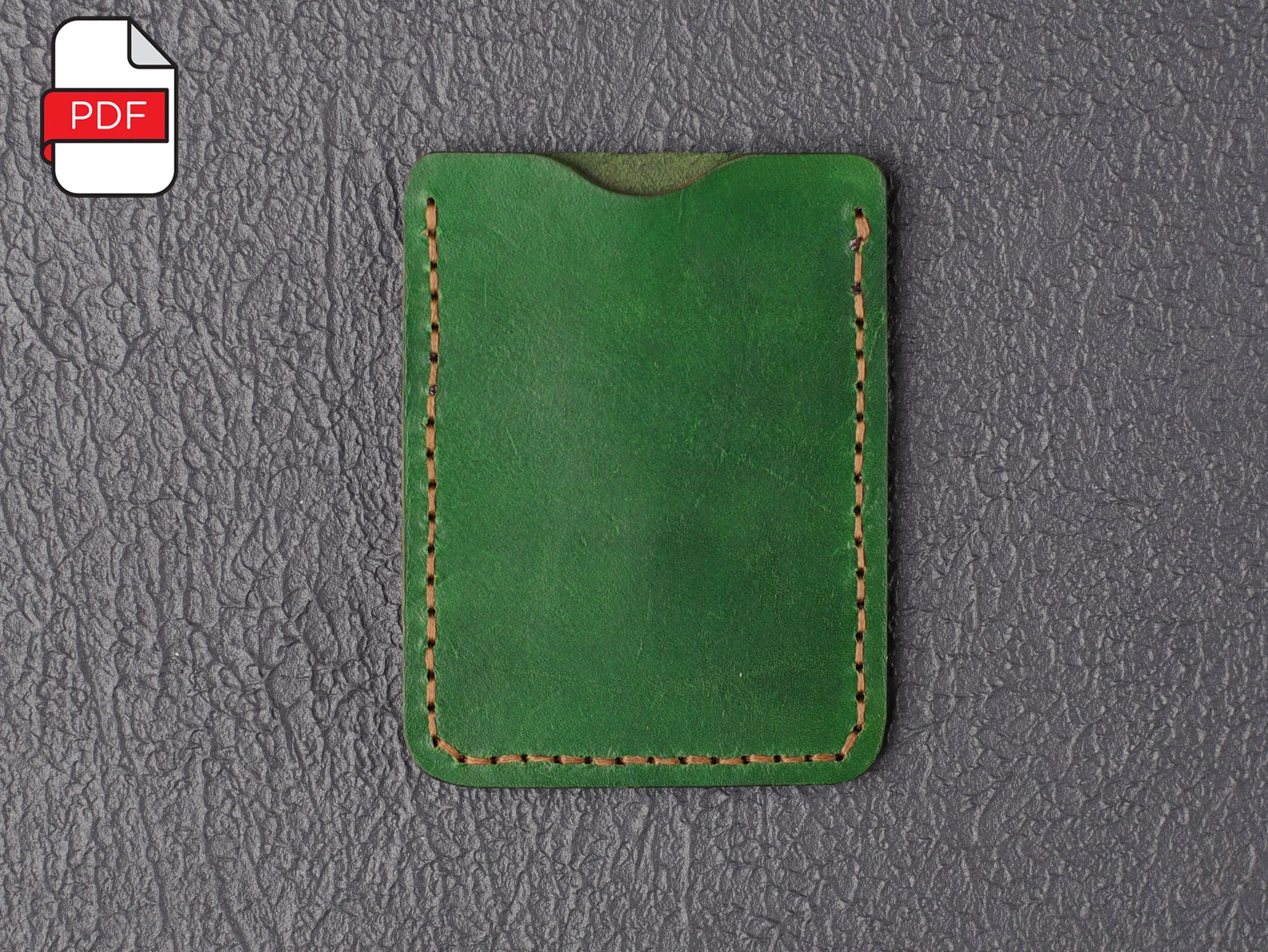 Leather Card Holder Pattern: Laser Cut Wallet Template (PDF, SVG, DXF ...