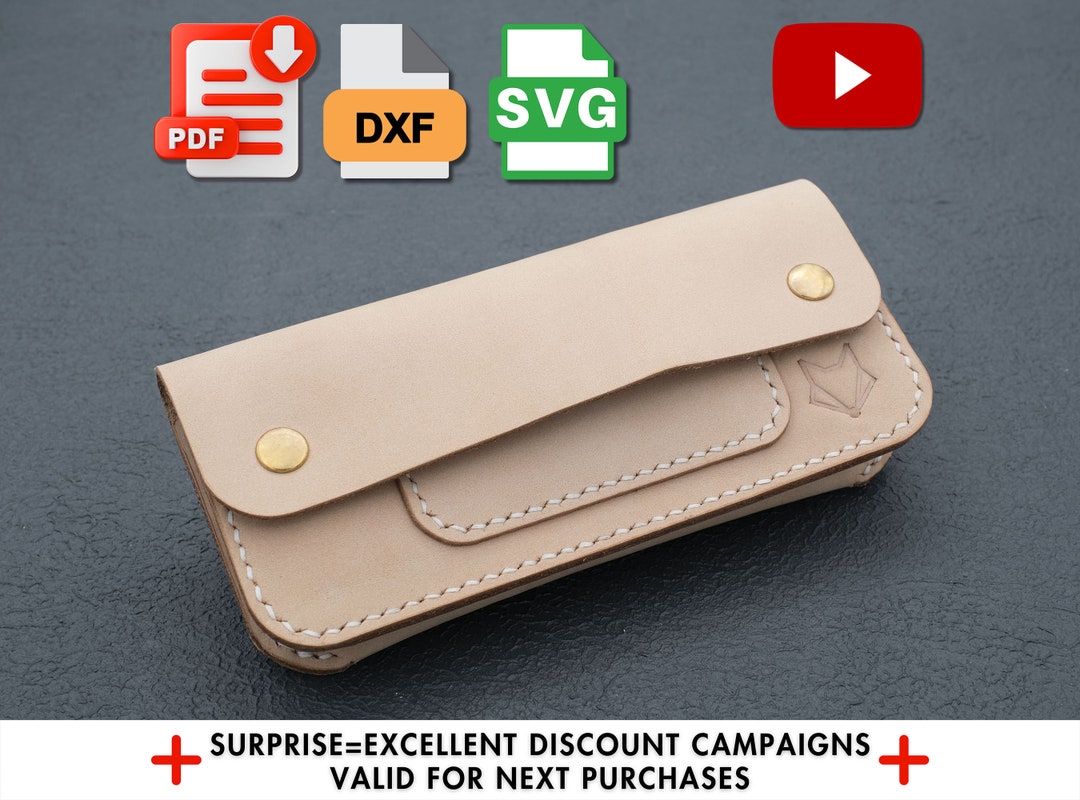 DIY Leather Trucker Wallet Pattern, Handcrafted Leather Design, Leather ...
