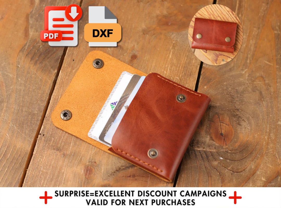 A4 Card Holder Pattern, Wallet Template Pdf, Leather Template Pdf, Card ...