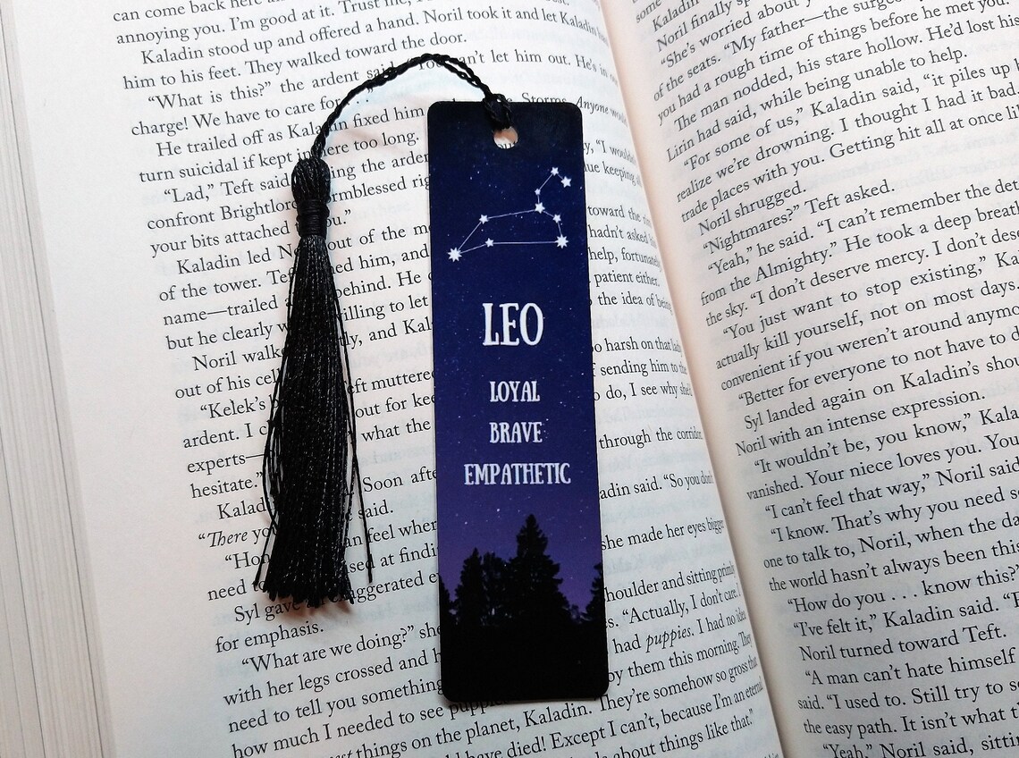 Leo Zodiac - Metal Bookmark - Etsy