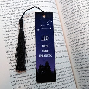 Leo Zodiac - Metal Bookmark - Etsy