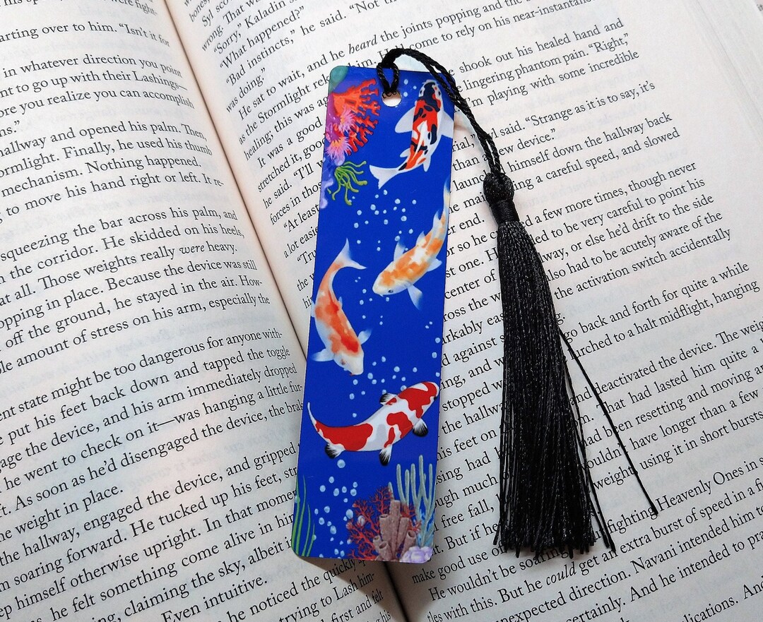 Koi Fish Metal Bookmark - Etsy UK