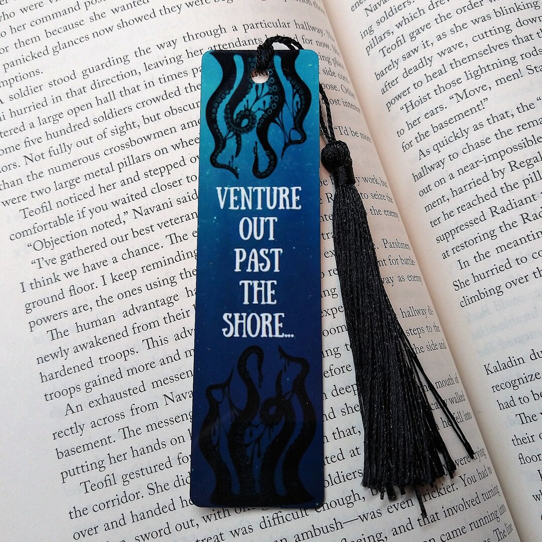 Lovecraft Inspired Metal Bookmark - Etsy