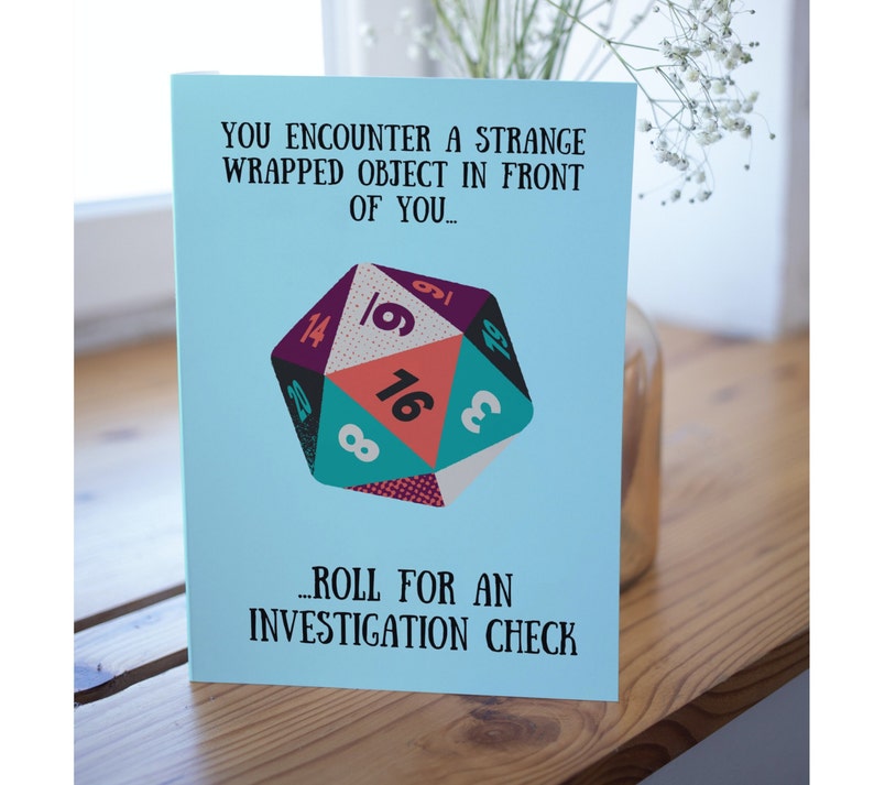 Any Occasion Dnd Fan Card TTRPG Funny Gift Blank Greeting Card - Etsy