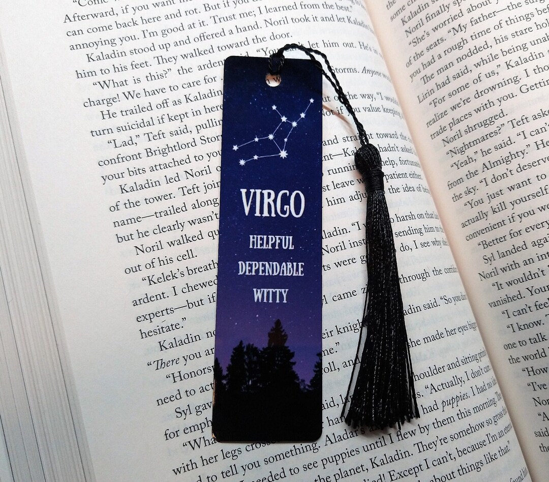 Virgo Zodiac - Metal Bookmark - Etsy