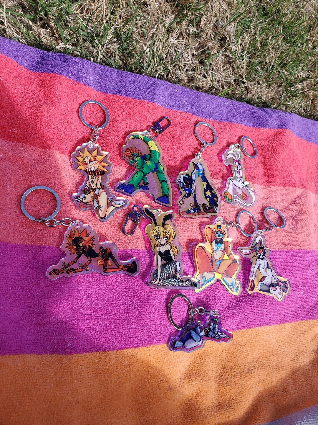 MARKED DOWN Five Nights at Freddy's Security Breach Pinup Keychains ...