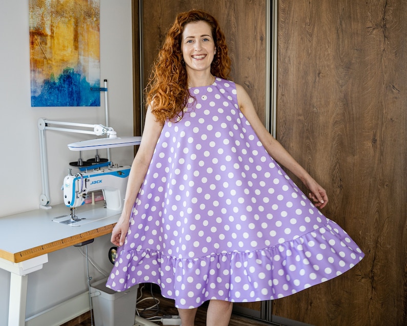 Flowy Summer Dress PDF Sewing Pattern Sizes XS to XXL - Etsy