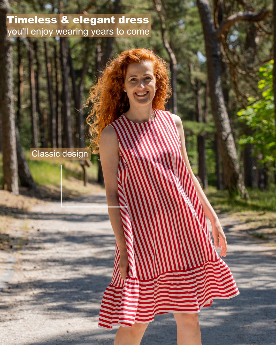 Flowy Summer Dress PDF Sewing Pattern Sizes XS to XXL - Etsy