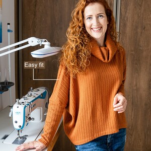 Oversize Cozy Sweater PDF Sewing Pattern, 6 Sizes (XS-XXL) With ...