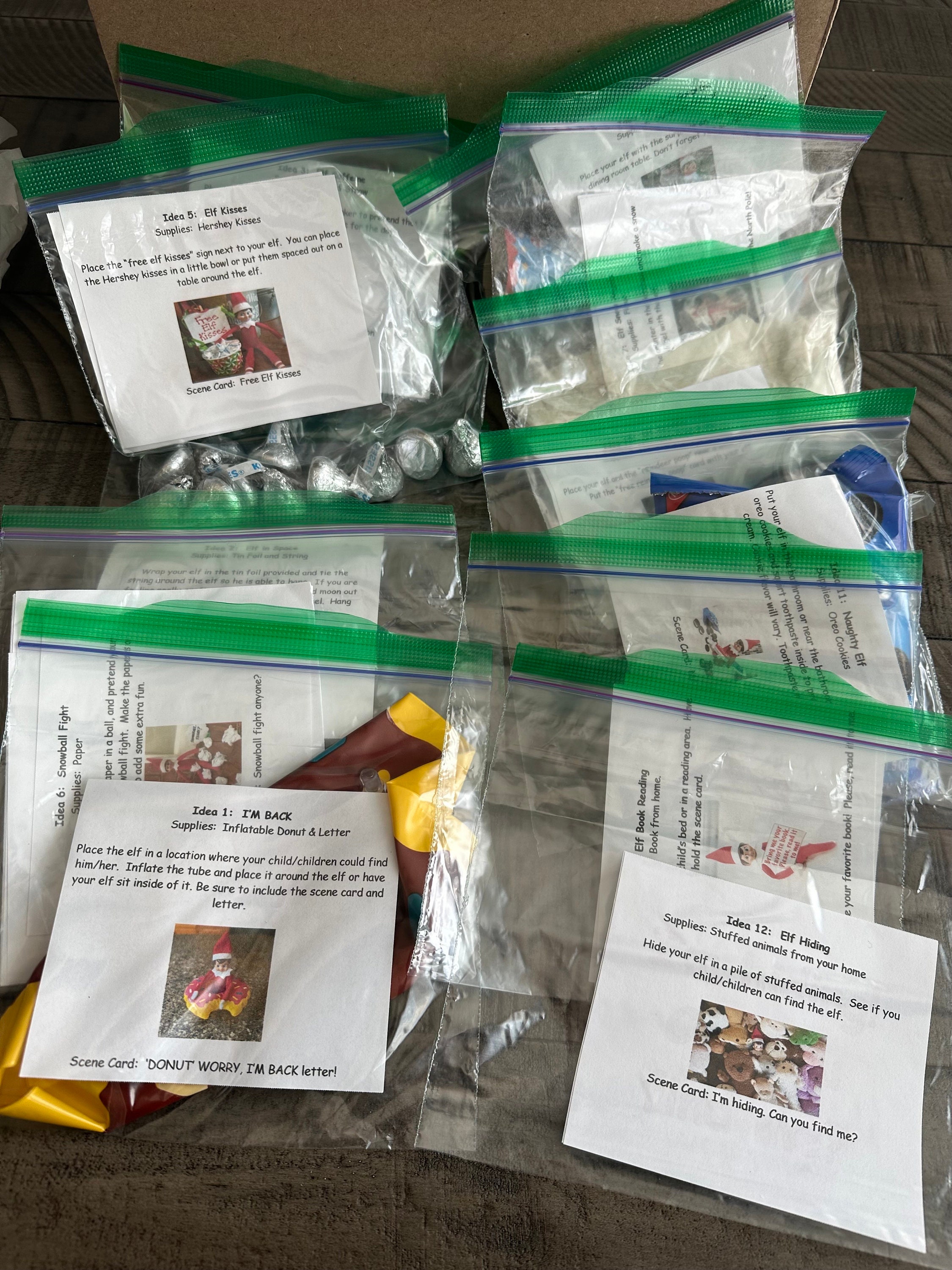 Elf Kit Elf Ideas Elf Magic Christmas Ideas 22 Bags of Elf Ideas - Etsy