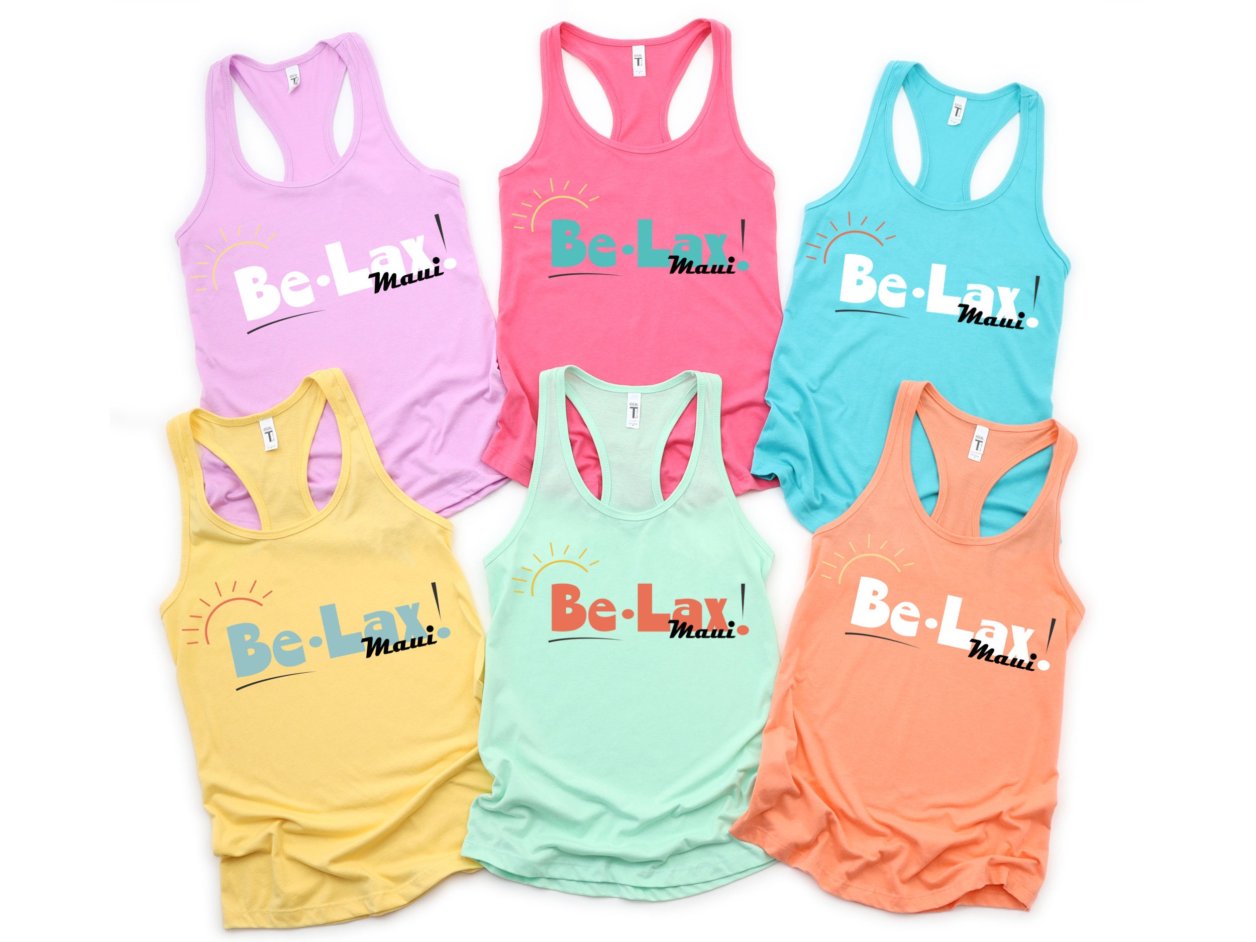 Be-lax Maui Tank, Women's Tank, Hawaii Tank Top, Summer Tank, Beach ...