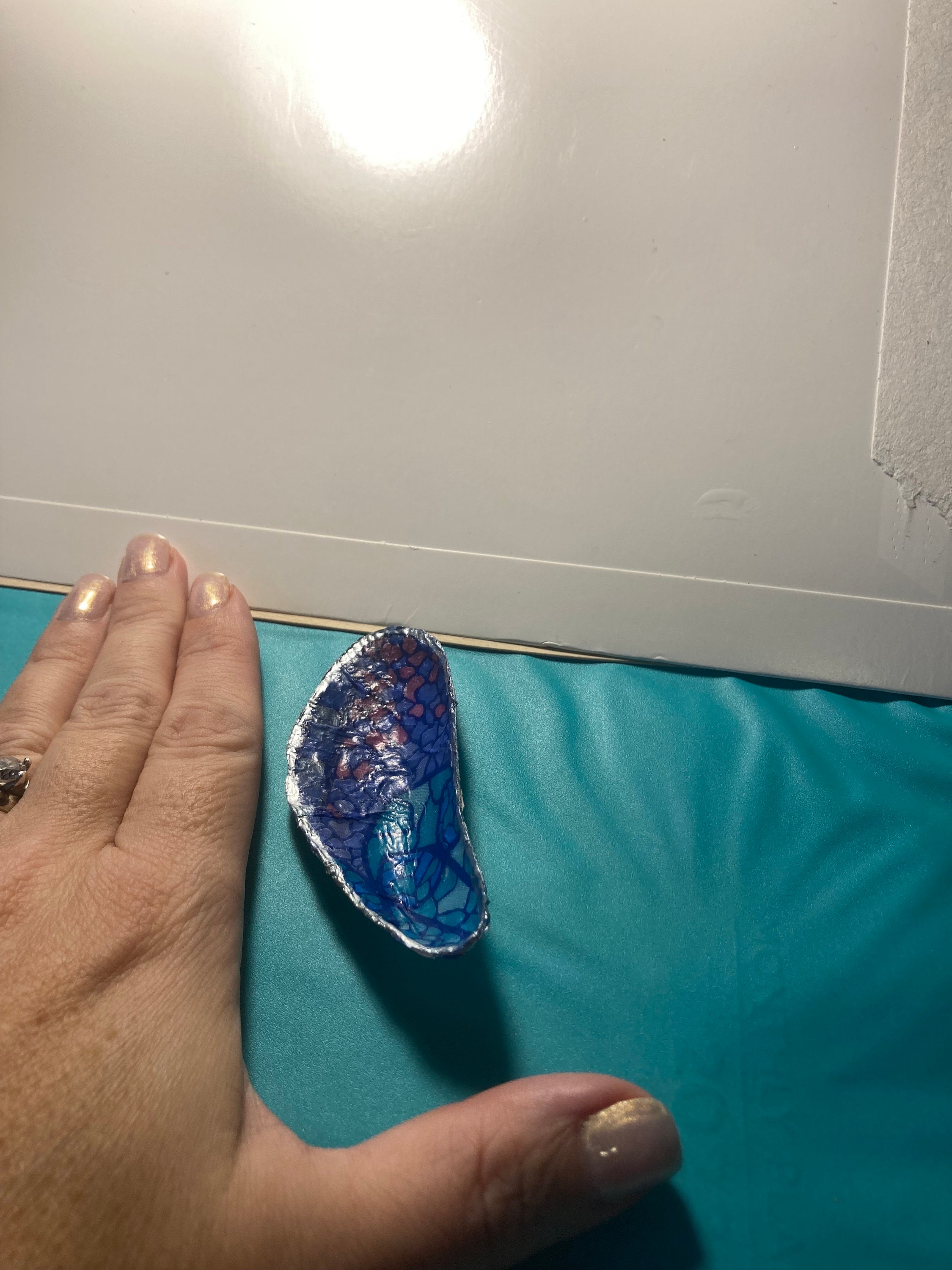 DECOUPAGE MUSSEL SHELL, Shell Art, Wedding Gift, Beach Decor, Jewelry ...