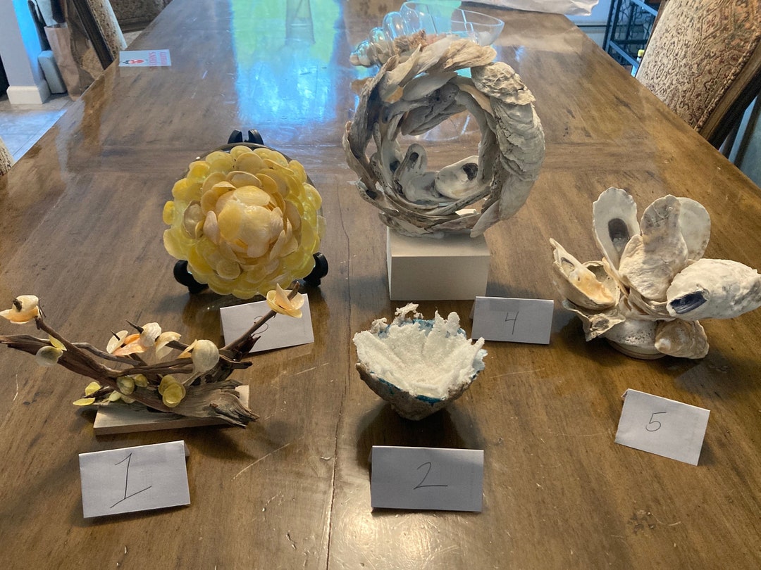 Various Shell and Sand Art Pieces. - Etsy