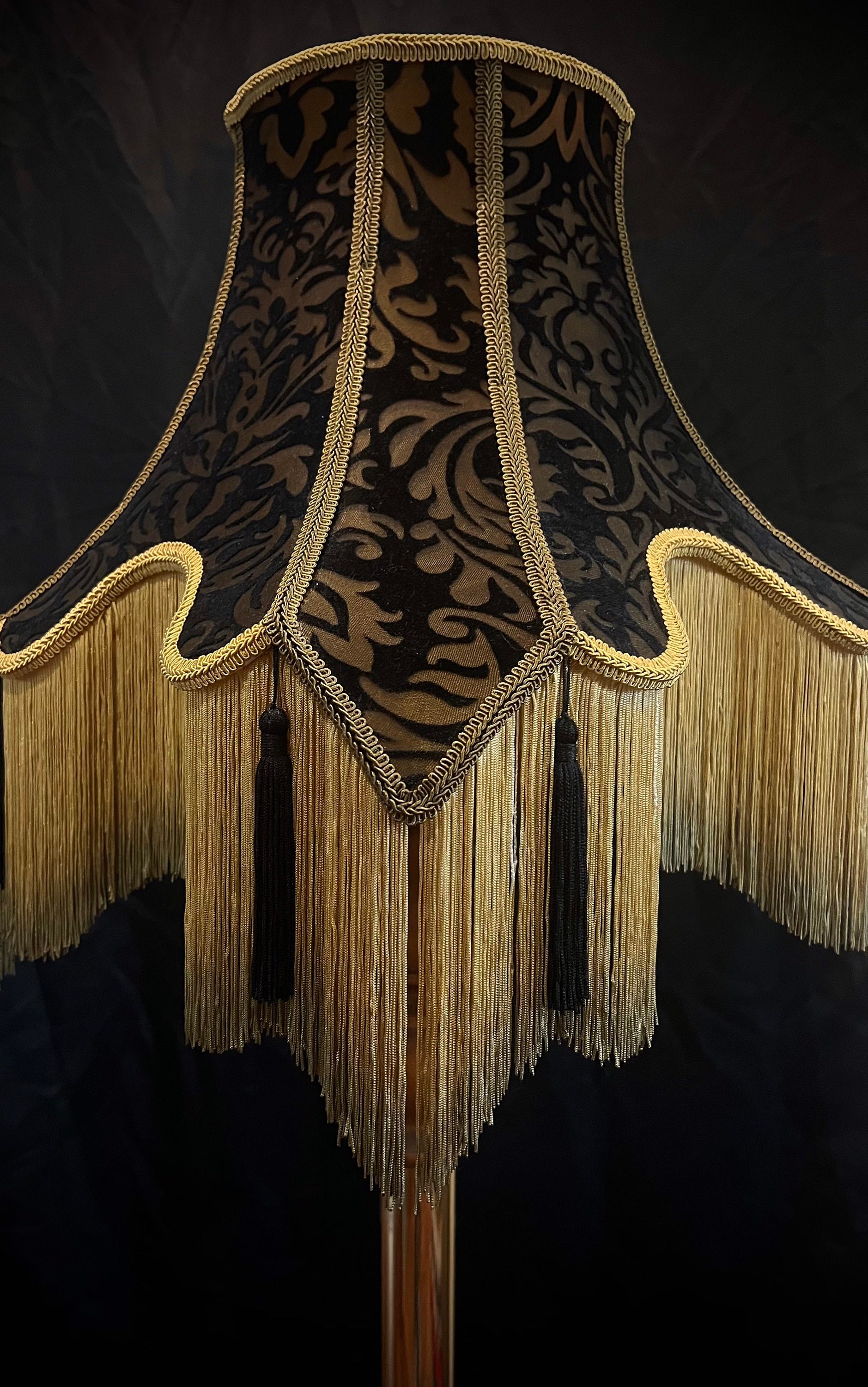 Burnout Beauty- Handmade Gothic Victorian Style Lampshade - Etsy