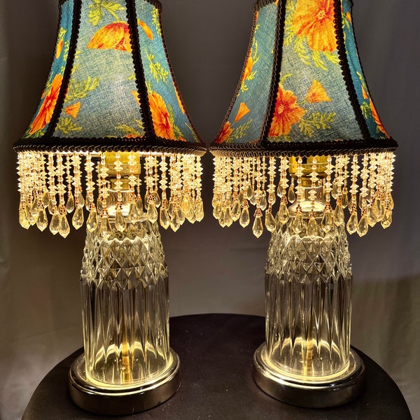 Antique Matching Lamps - Etsy