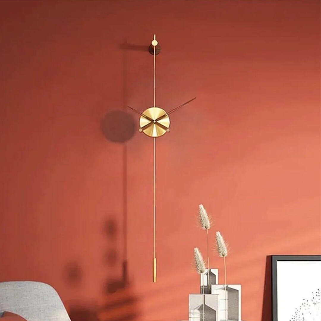 Glassless Luxry Gravity Metal Wall Clock , Modern Decorative Wall Clock ...