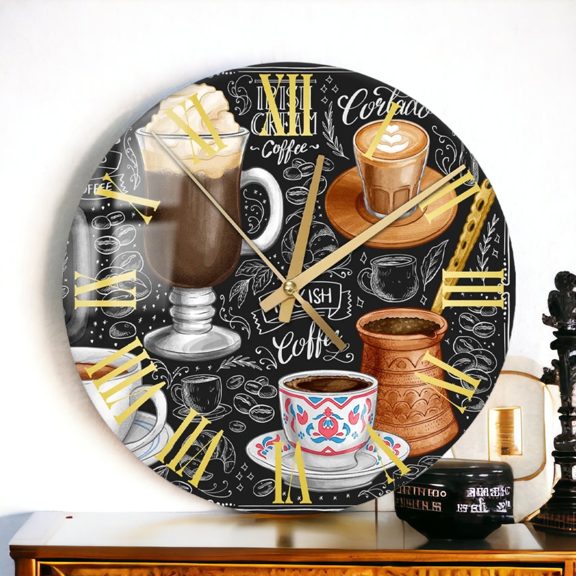 Wall Clock Glass Wall Clock Clock Models for Living Room - Etsy