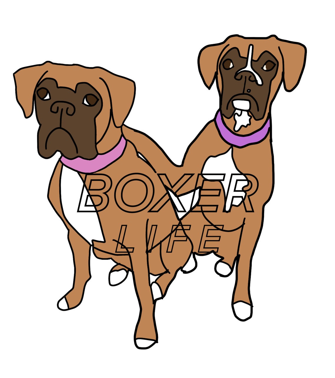 Boxer Life PNG - Etsy
