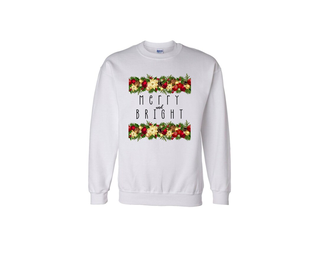 Merry and Bright, Christmas Theme PNG - Etsy