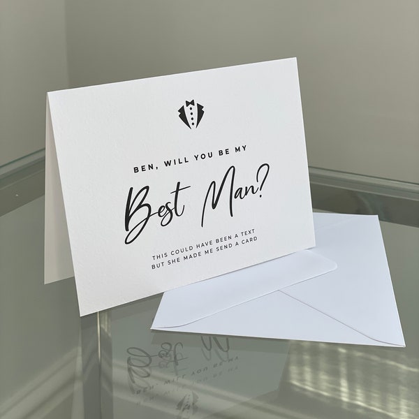 Best Man Card - Etsy UK