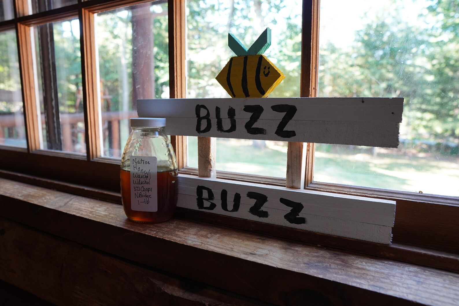 Handmade Wooden Bee Sign Made From Reclaimed Pallets, Rustic, Shelf ...