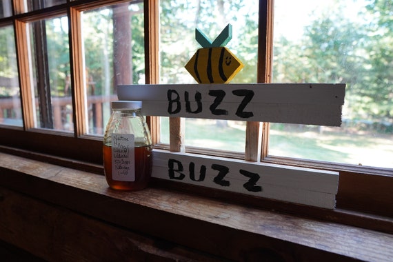Handmade Wooden Bee Sign Made From Reclaimed Pallets Rustic - Etsy