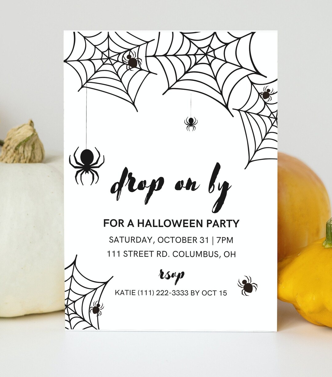 Editable Halloween Party Invitation Digital Download - Etsy