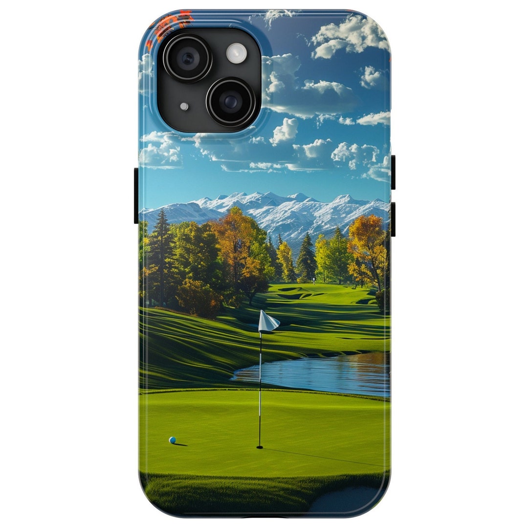 Golf Course iPhone and Samsung Tough Cases, Phone Case Gift for Golfer ...