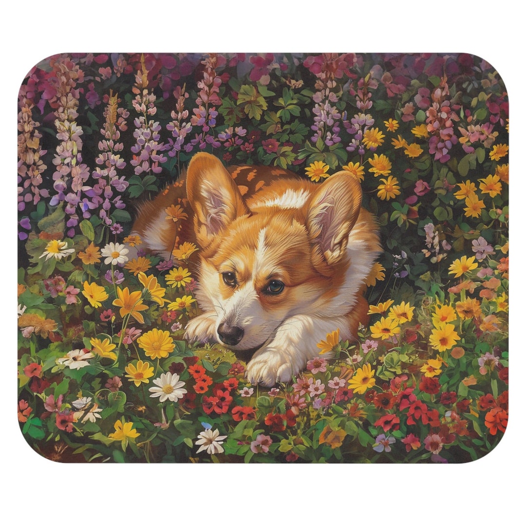 Corgi Puppy Mouse Pad (rectangle) (9"x8"), Dog Lover Gift, Corgi Lover ...