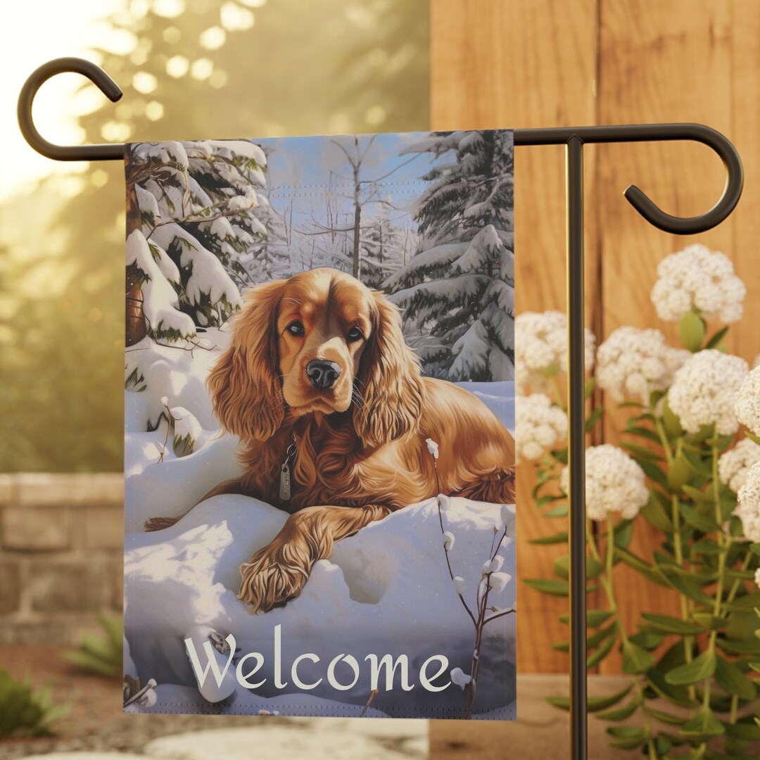Cocker Spaniel Garden & House Banner, 12x18 In, Cocker Spaniel Garden ...