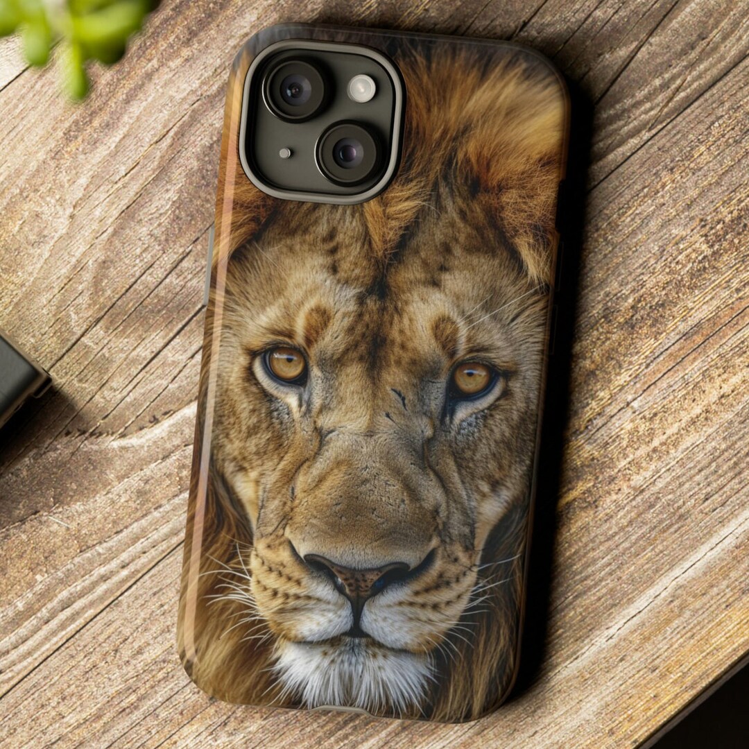 Lion Face Samsung, Google, and Apple iPhone Cases, Tough Phone Cases ...