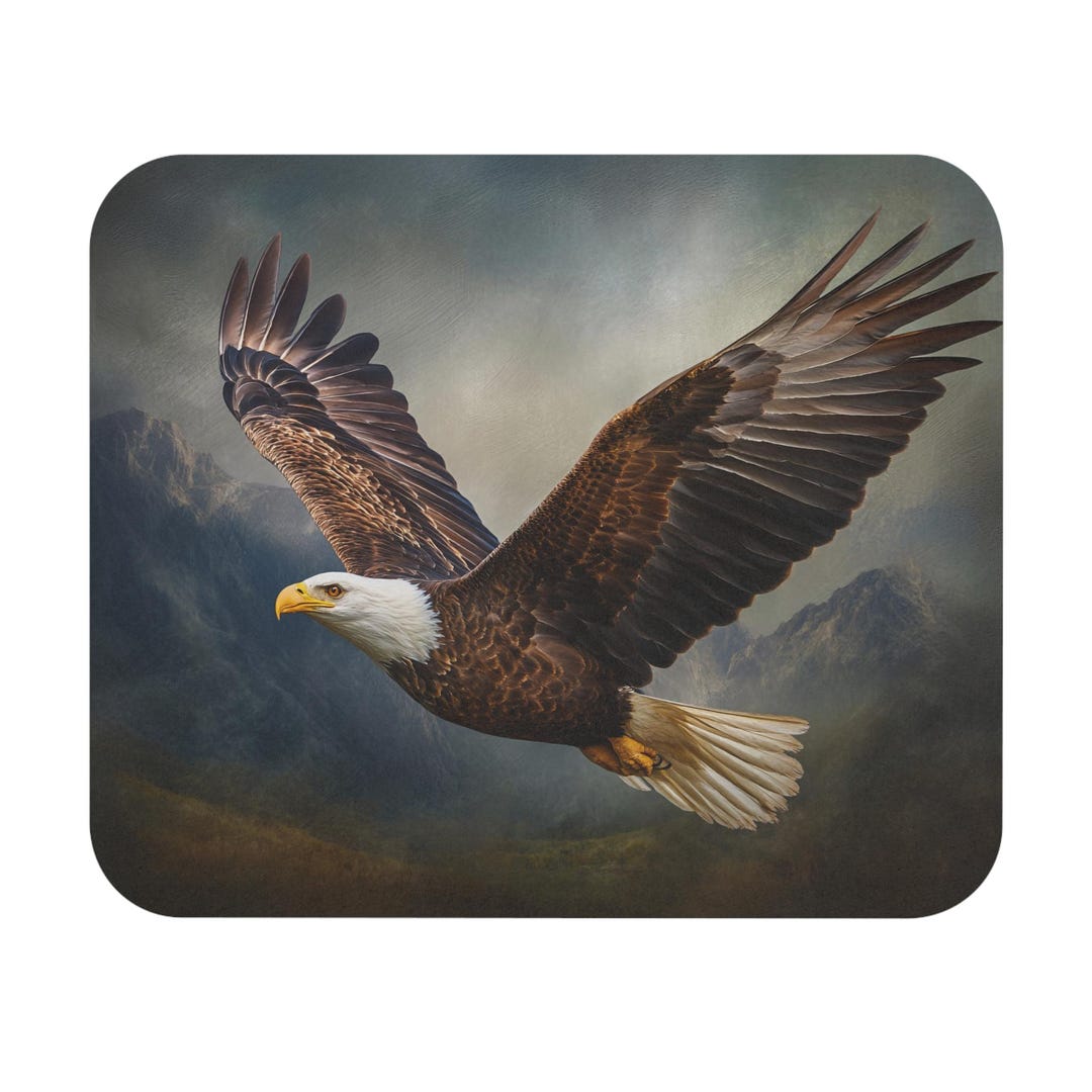 Majestic Bald Eagle Mouse Pad, Perfect for Nature Lovers, Gifts for ...