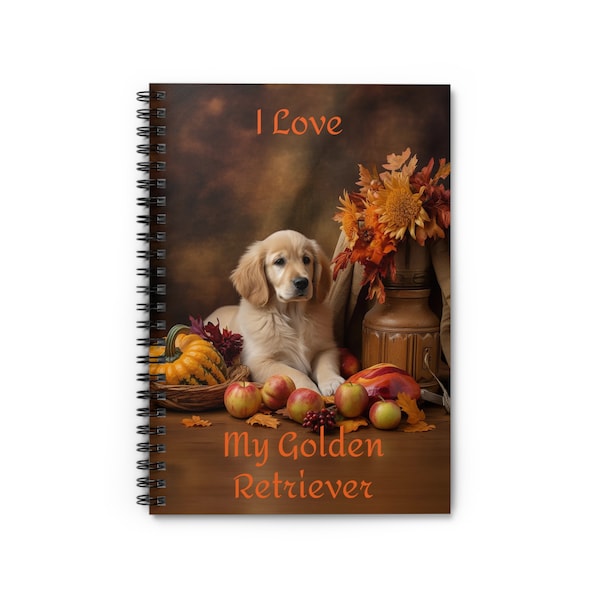 Spiral Golden Retriever Notebook - Etsy