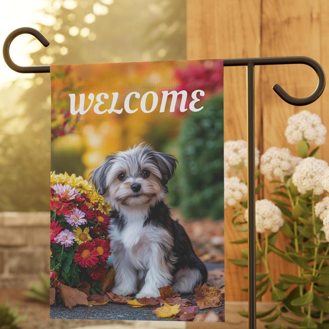 Havanese Fall Garden Flag, Havanese Welcome Garden Flag Gift, Havanese ...