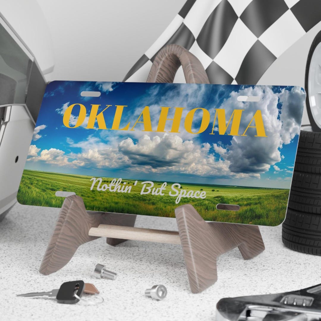 Oklahoma Vanity Plate, Oklahoma Great Plains Vanity Plate, Oklahoma ...