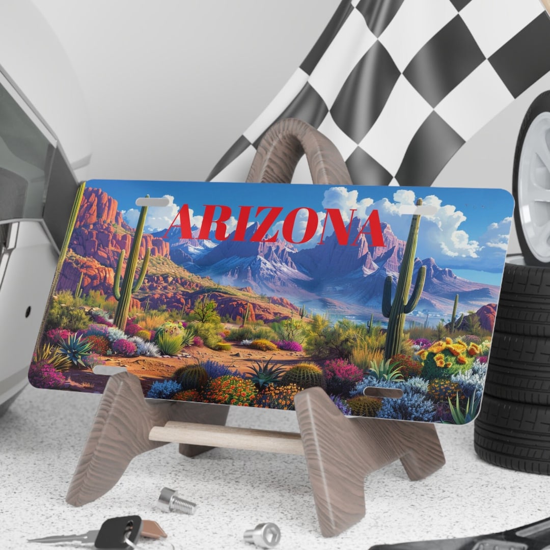 Arizona Vanity Plate, Desert Vanity Plate, Arizona Desert Vanity ...