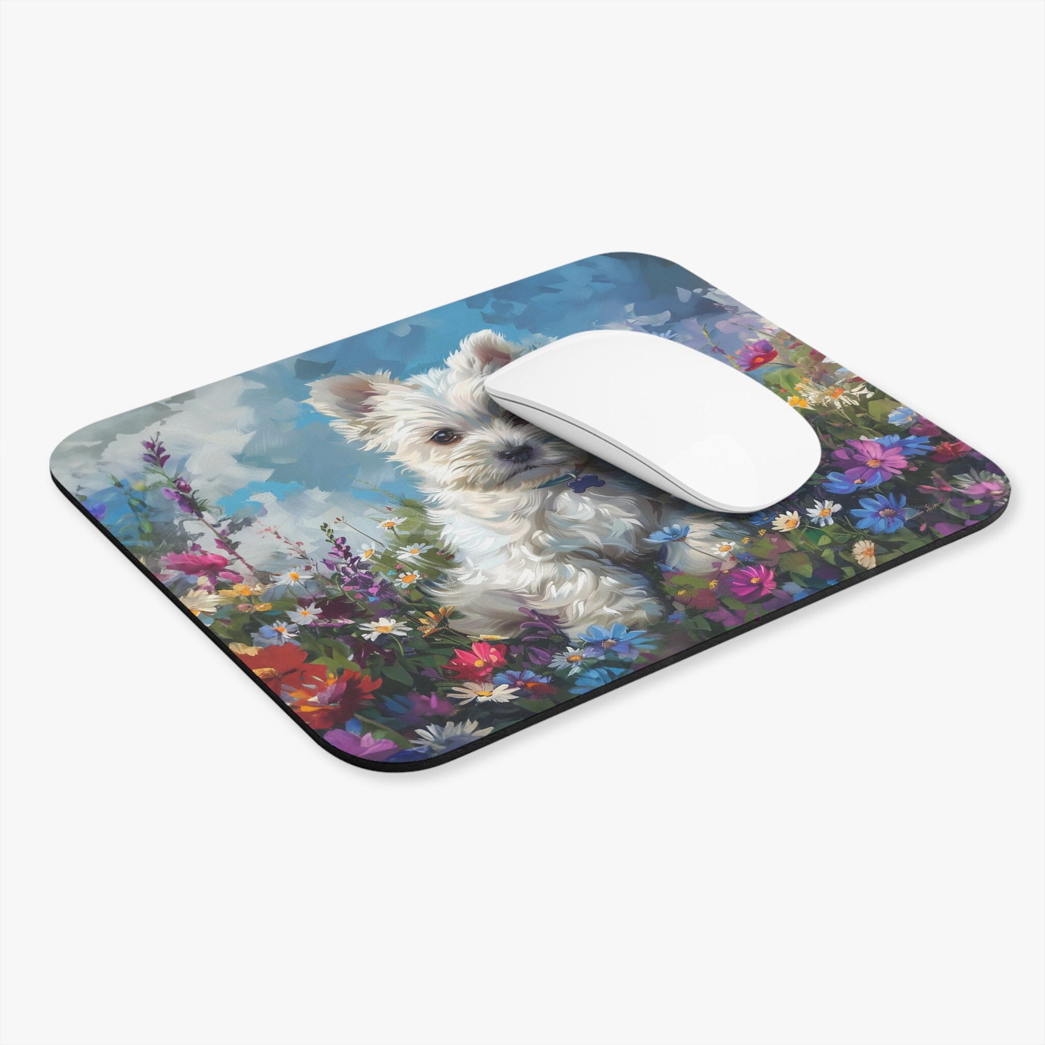 Westie Puppy Mouse Pad (rectangle) (9"x8"), Dog Lover Gift, Westie ...
