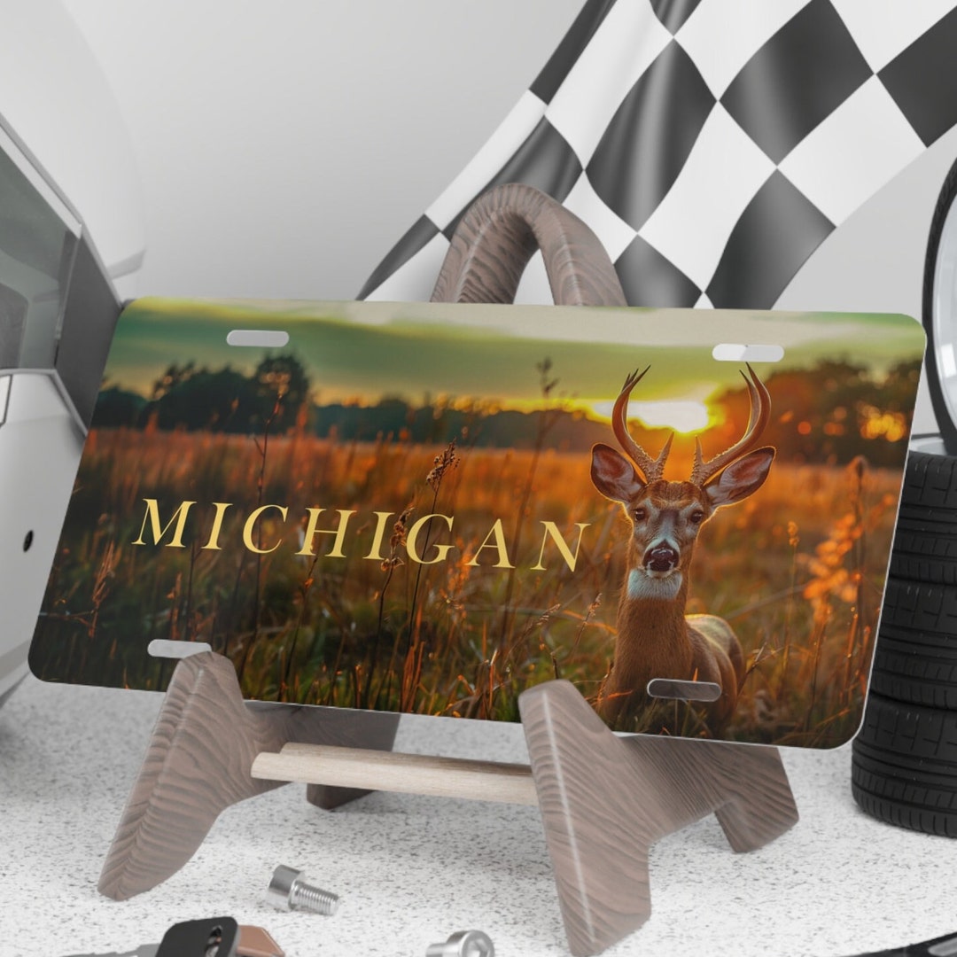 Michigan Vanity Plate, Deer Vanity Plate, Deer Vanity License Plate ...