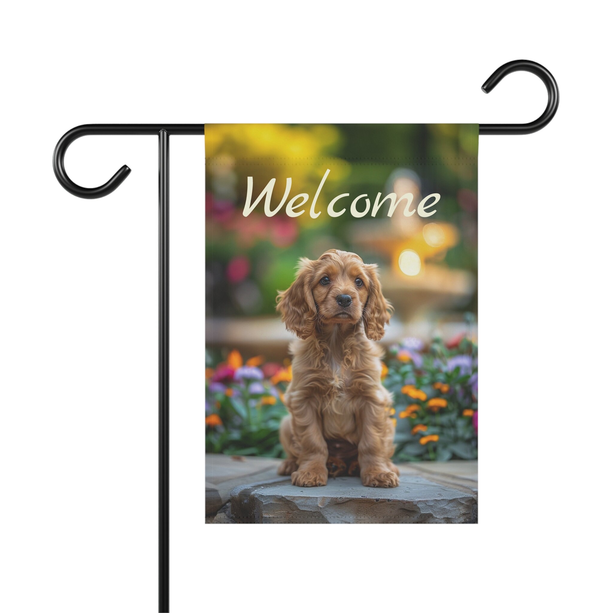 Cocker Spaniel Summer Garden & House Banner Gift for Cocker Spaniel ...