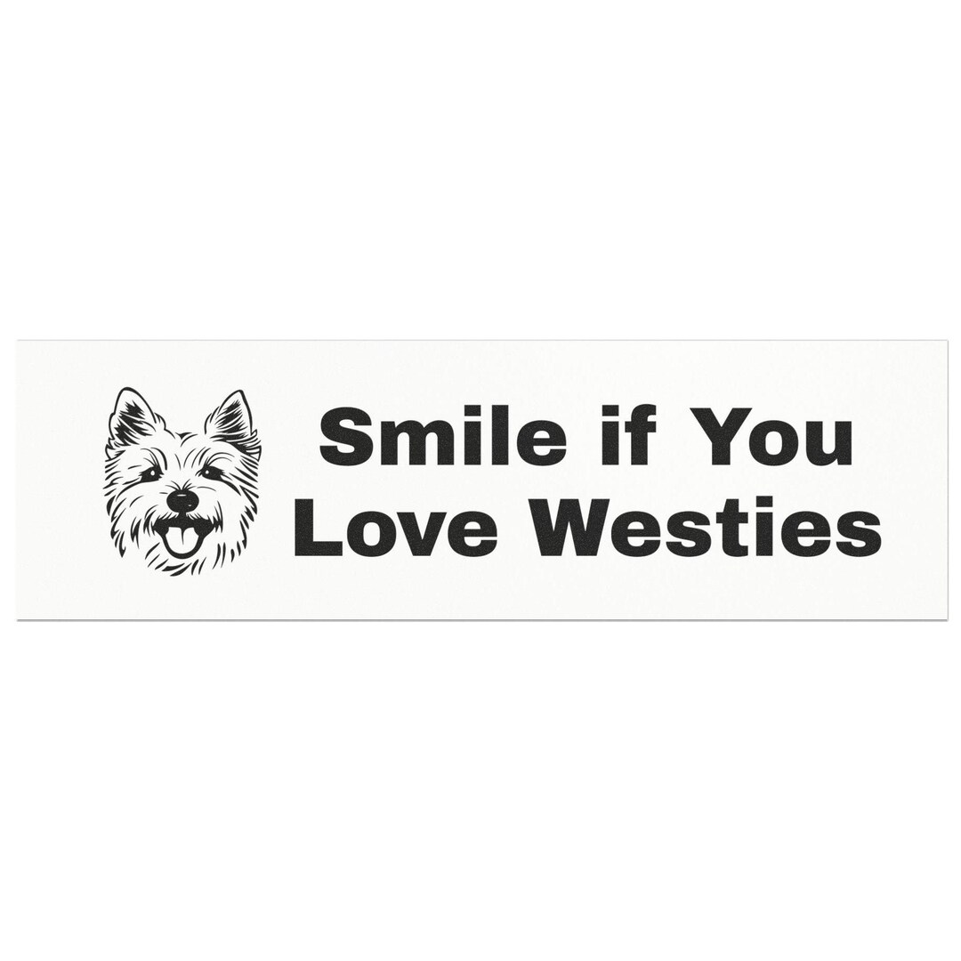 Westie Car Magnet, Westie Lover Gift, Westie Owner Gift, Dog Walker ...