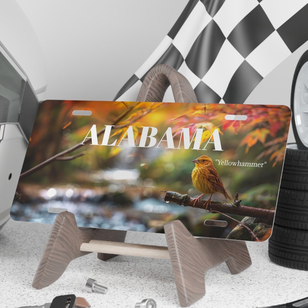 Alabama Vanity Plate, Yellowhammer Vanity Plate, Alabama Yellowhammer ...