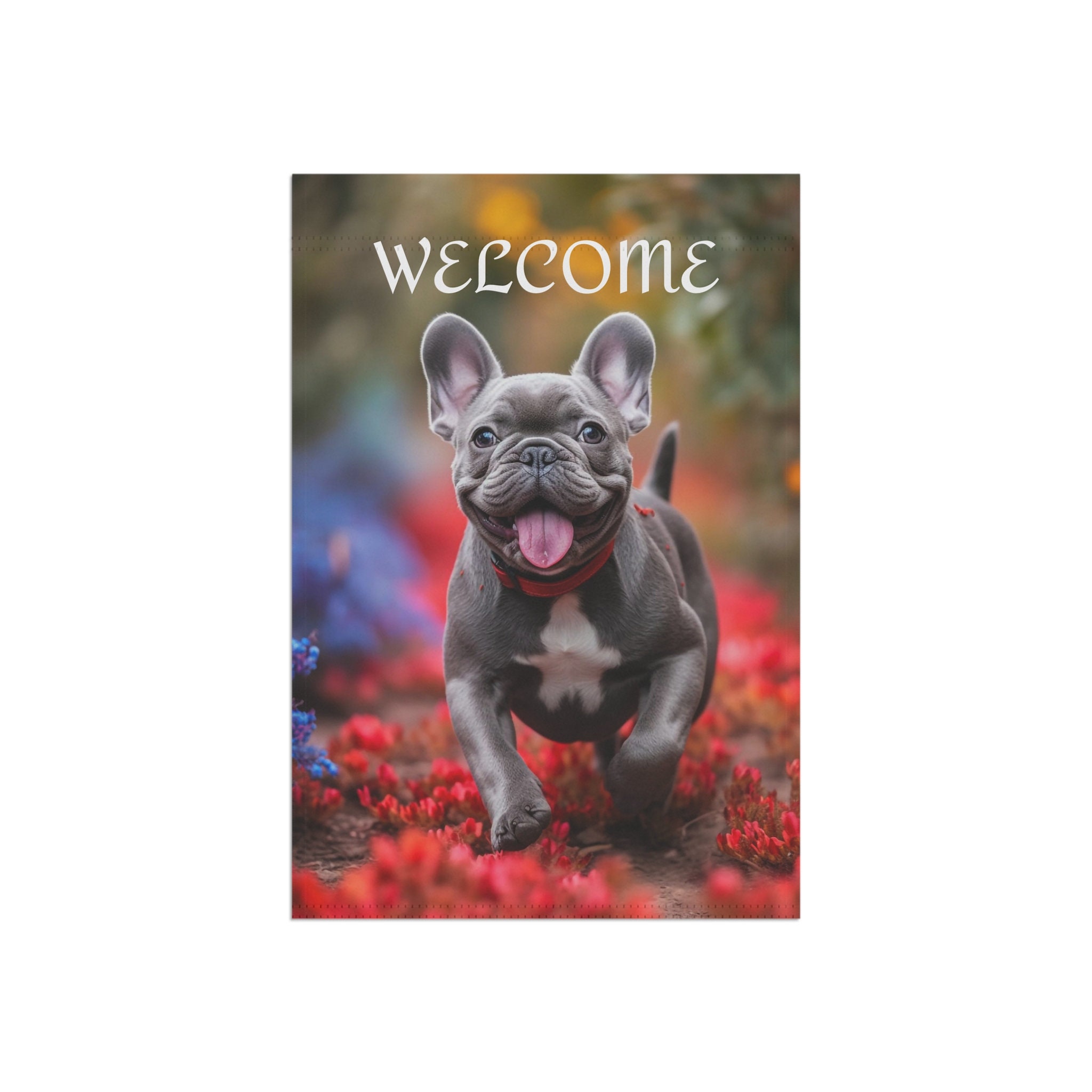 French Bulldog Garden & House Banner Frenchie Welcome Garden - Etsy