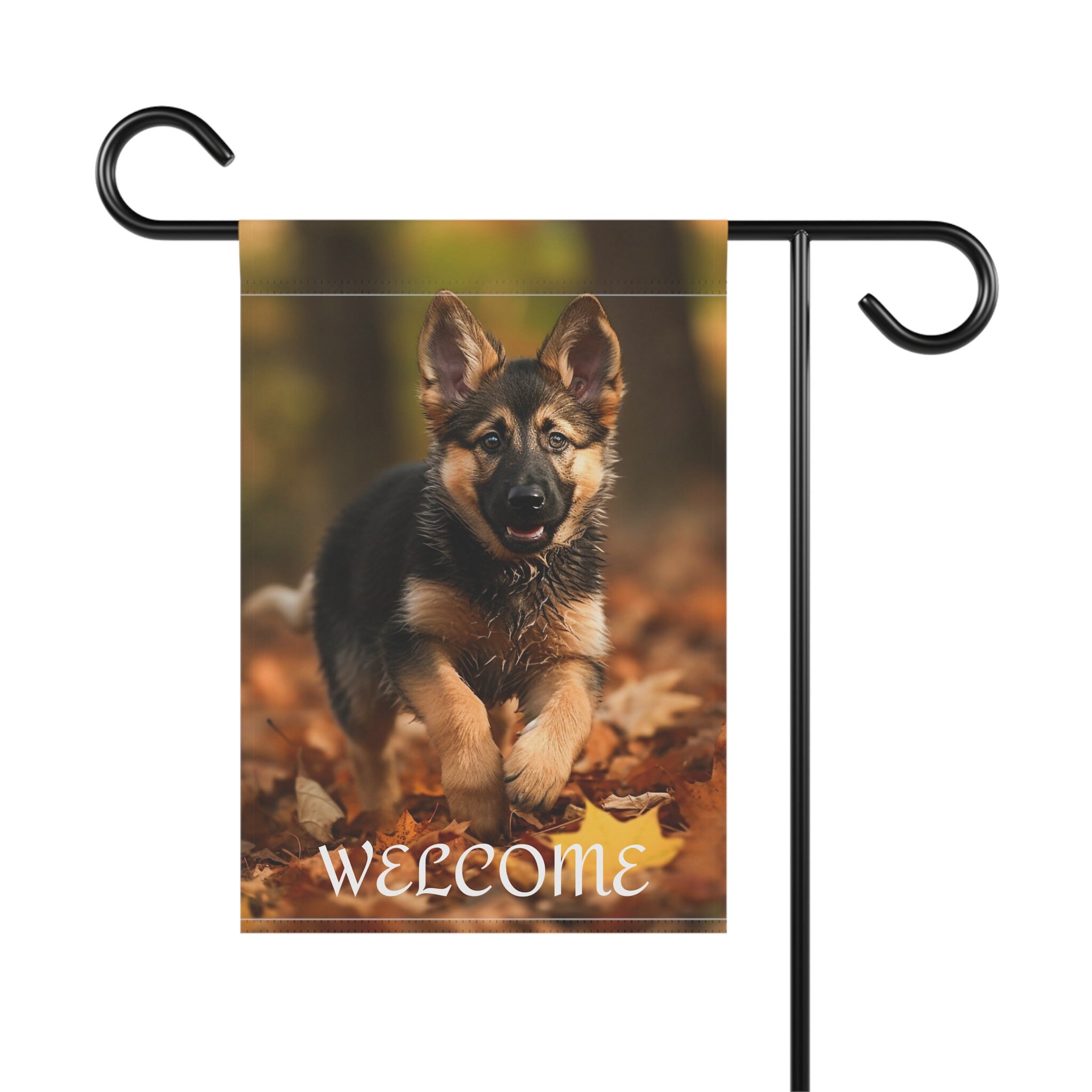 German Shepherd Fall Garden & House Banner, German Shepherd Fall Garden ...