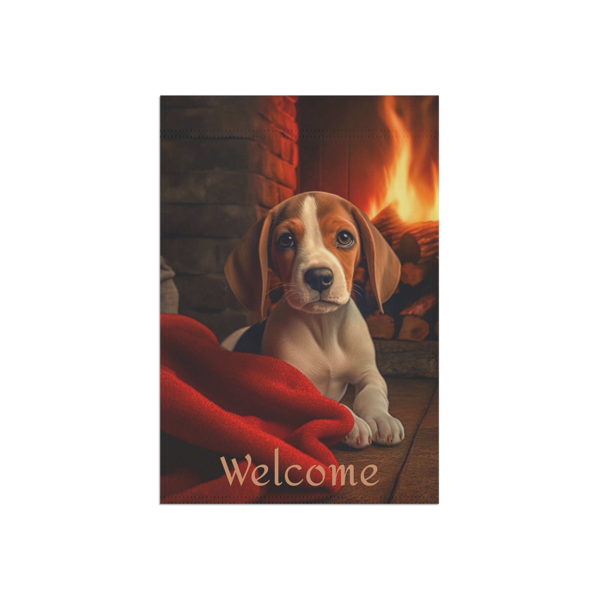 Beagle Winter Garden & House Banner, Winter Garden Flag, Beagle Lover ...