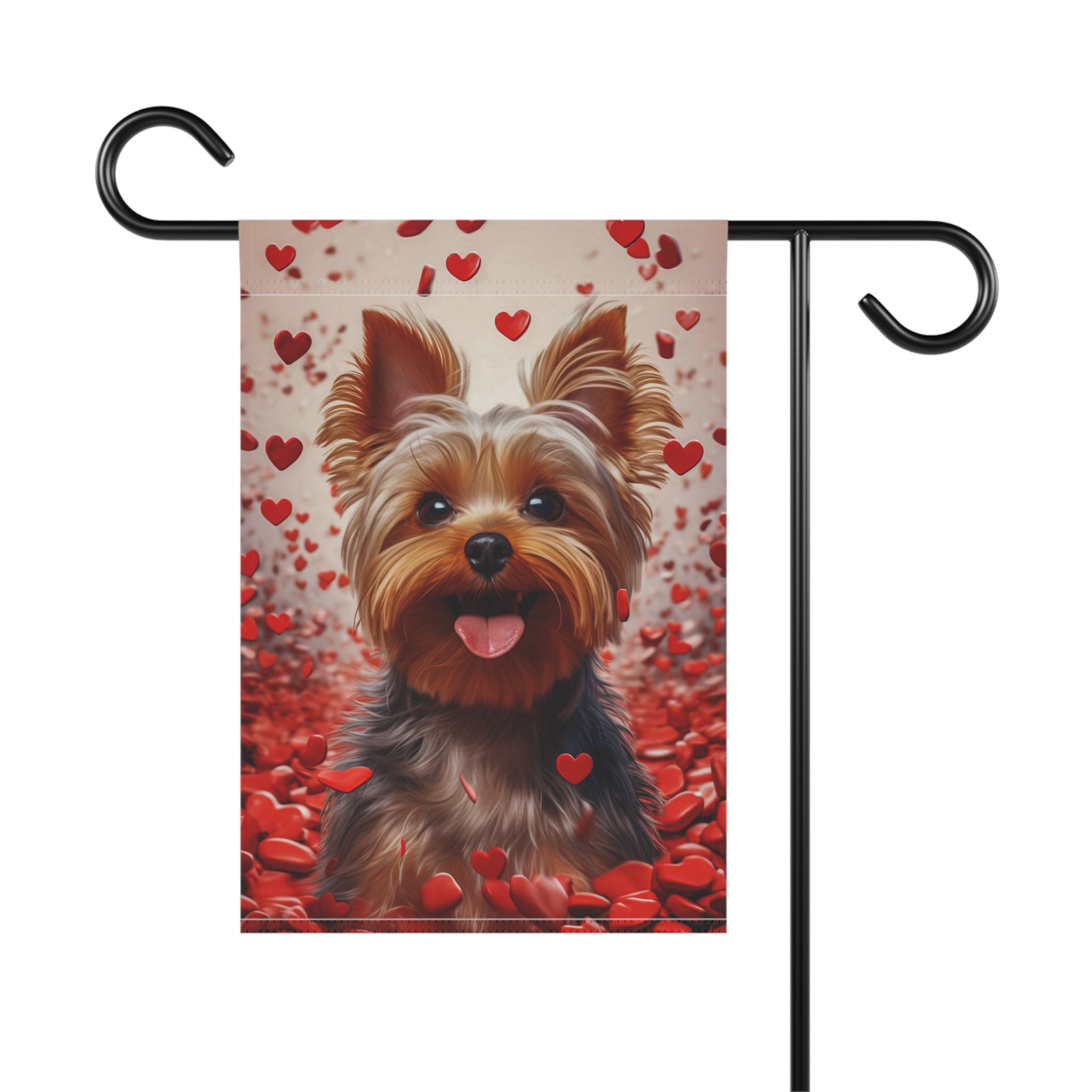 Yorkie Valentine's Day Garden & House Banner, 12x18 In, Valentine's Day ...